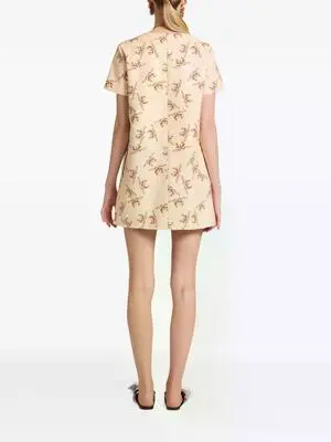 La DoubleJ Mini Swing Printed Dress - Neutrals