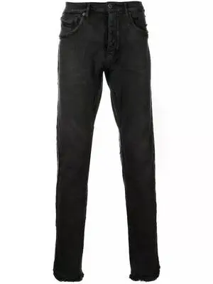 PURPLE BRAND Low-rise Slim Fit Jeans - Black