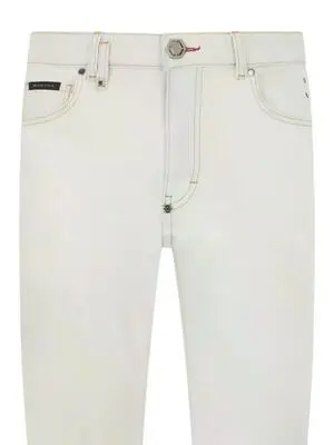 Philipp Plein Logo-patch Jeans - Neutrals