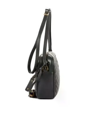 Saint Laurent Lou Camera Chevron-quilted Shoulder Bag - Grey