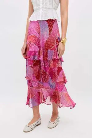 Rixo Preslee Midi Skirt