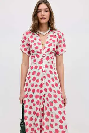 Rixo Novara Floral Lace Dress