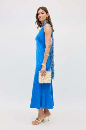 Rixo Sandrine Wave Jacquard Dress