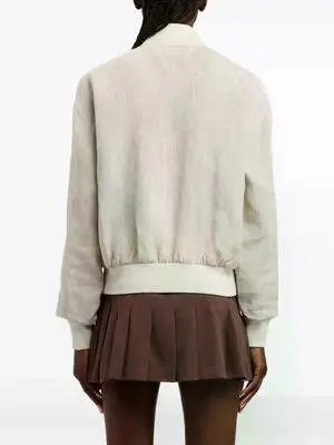 Palm Angels Logo Cotton Jacket - Neutrals