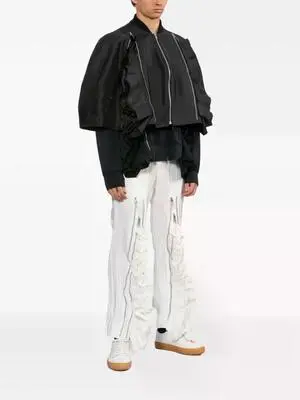 Comme Des Garçons Ruffled Cropped Jacket