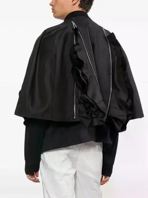 Comme Des Garçons Ruffled Cropped Jacket