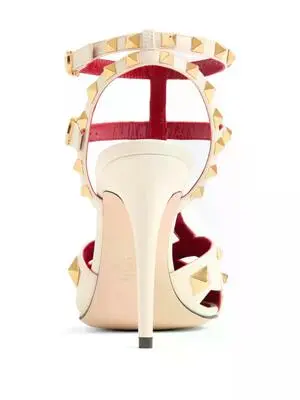 Valentino Garavani Studded Kidskin Pumps 100mm - Neutrals
