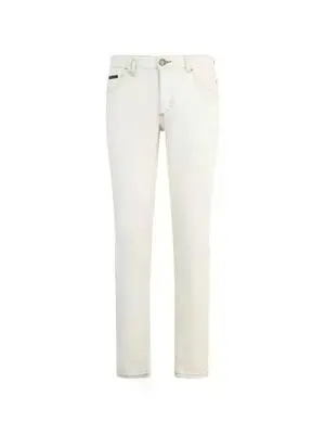Philipp Plein Straight Leg Jeans - White