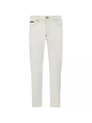 Philipp Plein Detroit Fit Stretch Denim Jeans - Neutrals