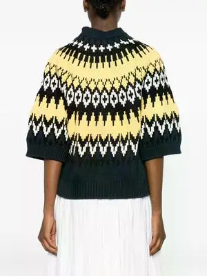 N°21 Patterned Knit Round-neck Sweater
