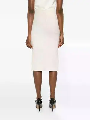 N°21 Zip-fastening Midi Skirt - Neutrals