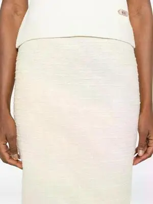 N°21 Zip-fastening Midi Skirt - Neutrals