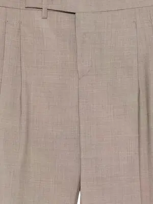 BRIGLIA 1949 Pleated Trousers With Cuffed Hem