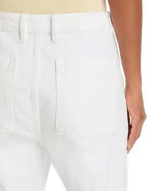 FRAME The Bow Cargo Jeans - White