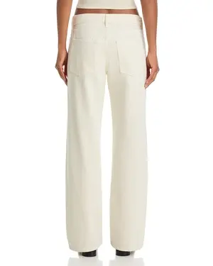 FRAME The Saturday Low Rise Straight Jeans - Shell