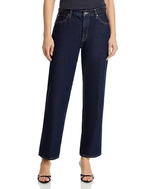 FRAME The Hang Long Straight Jeans - Rinse