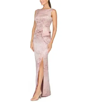 KAY UNGER Luciana Column Gown - Bloom