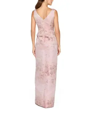 KAY UNGER Luciana Column Gown - Bloom