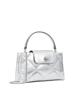 Tory Burch Kira East/west Diamond Quilted Top Handle Bag