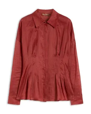 Max Mara Mstora Ramie Canvas Shirt