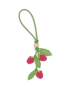 GANNI Bag Charm - Raspberry