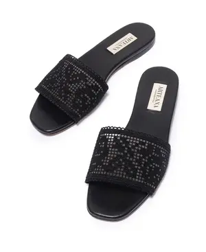 ARTEANA Clio Flat Slide - Black