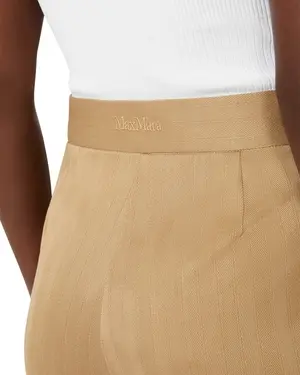 Max Mara Mxmoliato Jacquard Jersey Trousers - Desert