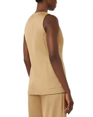Max Mara Mxmfalla Single Breasted Gilet - Desert