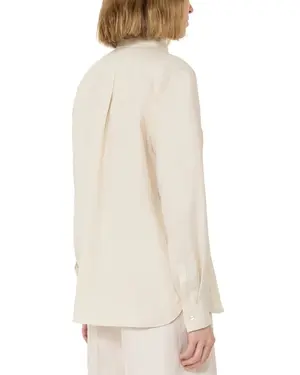Max Mara Linen Button Down Shirt - Beige