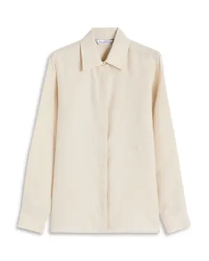 Max Mara Linen Button Down Shirt - Beige
