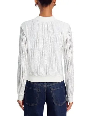 SIX FIFTY Cutout Zip Up Sweater
