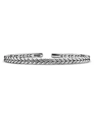 David Yurman Chevron Flex Bracelet - Silver