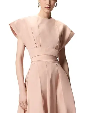 Pinko Asparago Taffeta Top - Q