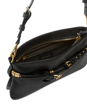 Pinko Mini Leather Belted Shoulder Bag - Zq