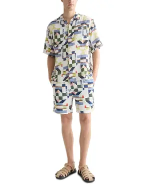 Scotch & Soda Printed Drawstring Swim Shorts