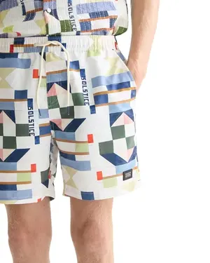 Scotch & Soda Printed Drawstring Swim Shorts