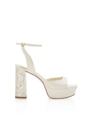 FREYA ROSE Margot Platform Heel Sandal - Ivory