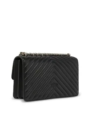 Pinko Love One Classic Leather Crossbody - Zo
