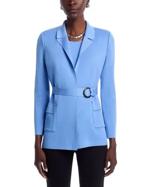 Misook Wrinkle Resistant Knit Belted Jacket