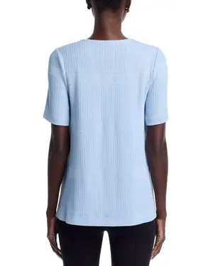Misook Knit Tunic - Tranquil Blue