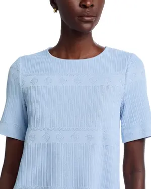Misook Knit Tunic - Tranquil Blue