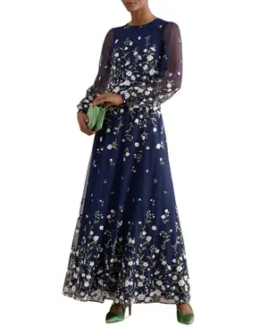 HOBBS LONDON Judy Embroidered Maxi Dress