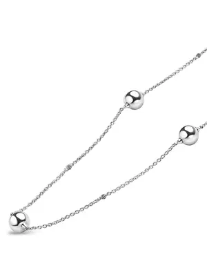 Lagos Sterling Bubbly Bead Long Station Necklace