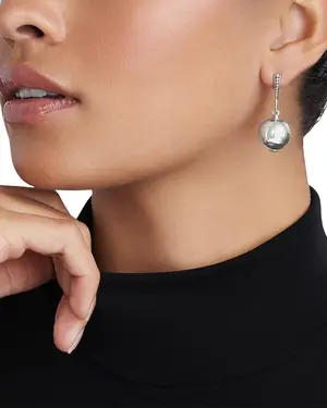 Lagos Sterling Caviar Bubbly Beaded Sphere Drop Earrings