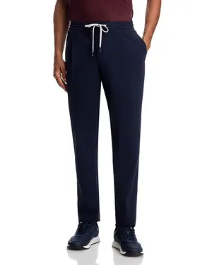 PT TORINO Kinetic Jersey Pleat Drawstring Jogger Pants - Navy