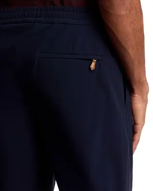 PT TORINO Kinetic Jersey Pleat Drawstring Jogger Pants - Navy