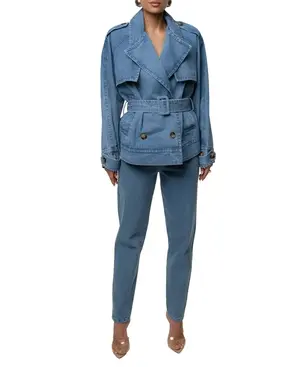 JLUXLABEL Double-breasted Jacket - Denim