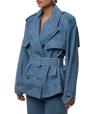 JLUXLABEL Double-breasted Jacket - Denim