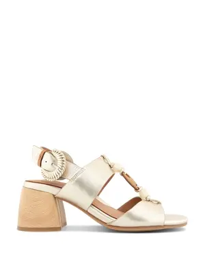 KENNETH COLE Miracle T-strap Sandals - Champagne