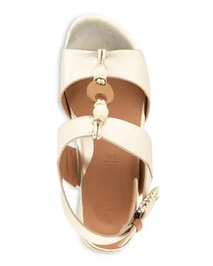 KENNETH COLE Miracle T-strap Sandals - Champagne